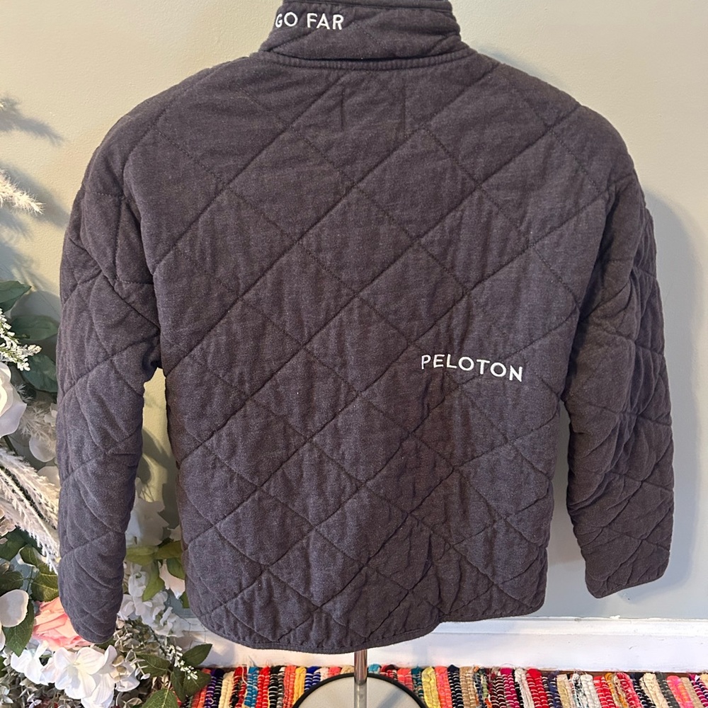 Peloton Waffle Coat Button Front Together We Go Far G… - Gem